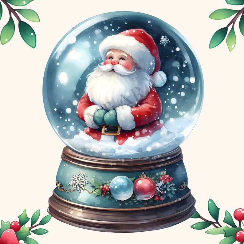 Snow Globes Clipart, 30 Png High Quality , Holiday, Christmas, Instant ...