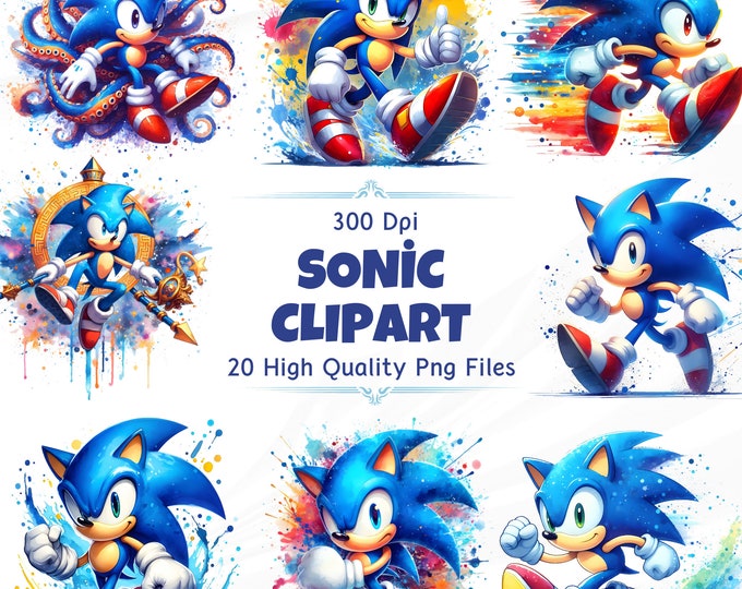 Sonic, DIY, Papercraft, PDF, Svg, Dxf, Low Poly, Cricut, Maker, Cameo ...
