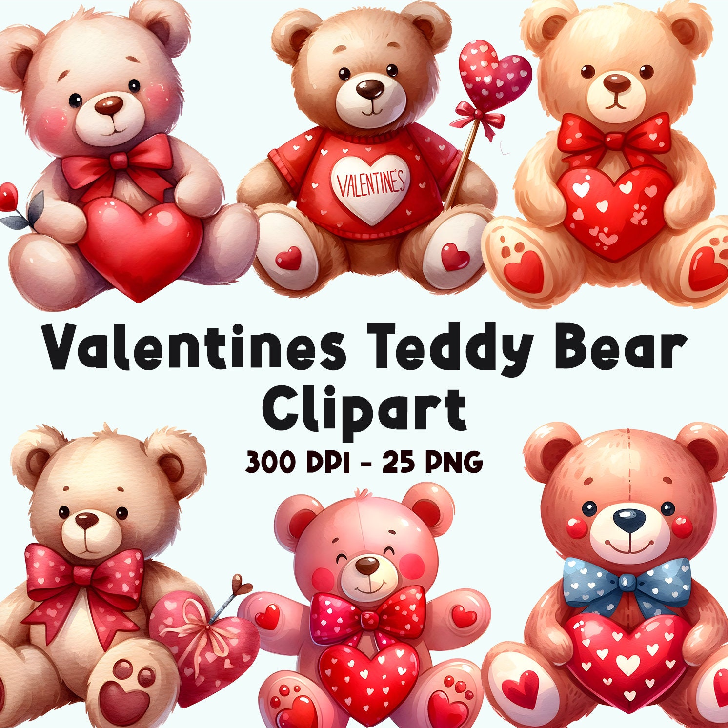 Valentines Teddy Bear Clipart 25 PNG High Quality Cute Teddy Bear ...