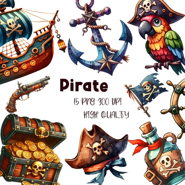 Pirate Clip Art - Etsy
