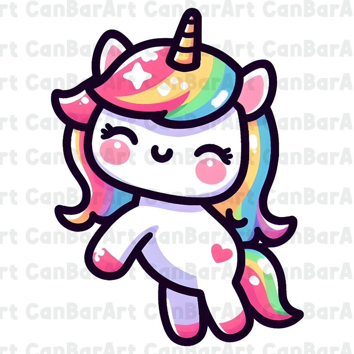 Kawaii Unicorn Clipart, Cute Unicorn 100 Png, Cute Kawaii Clipart ...