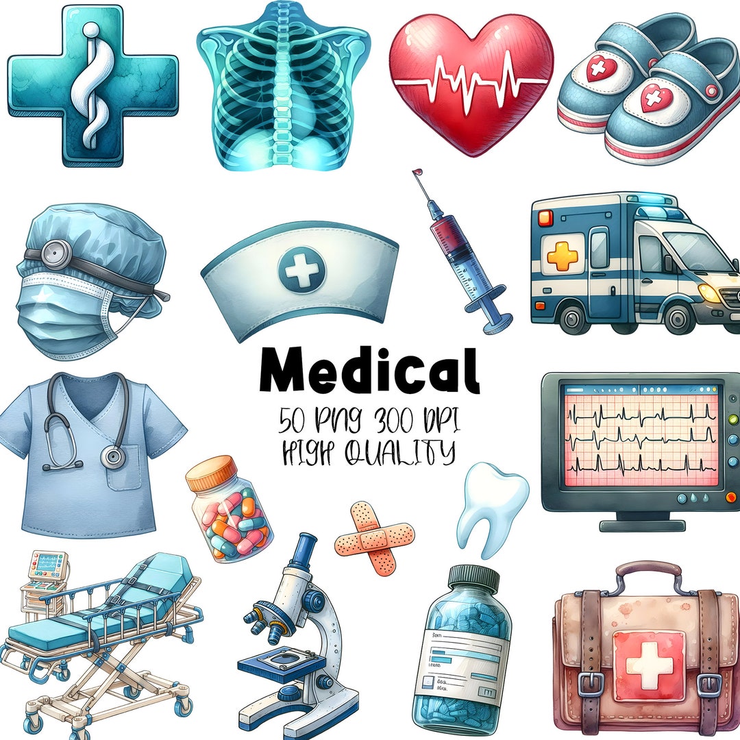Medical Clipart Doctor and Nurse Clipart Medicine Clipart Commercial ...