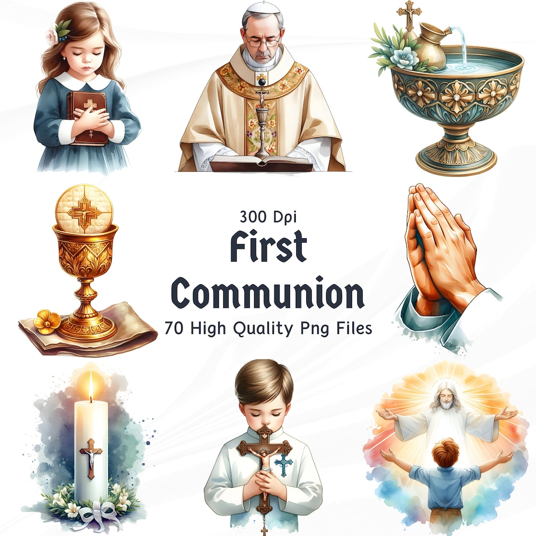 First Communion Clipart 70 PNG, 300 DPI, High-resolution, Transparent ...