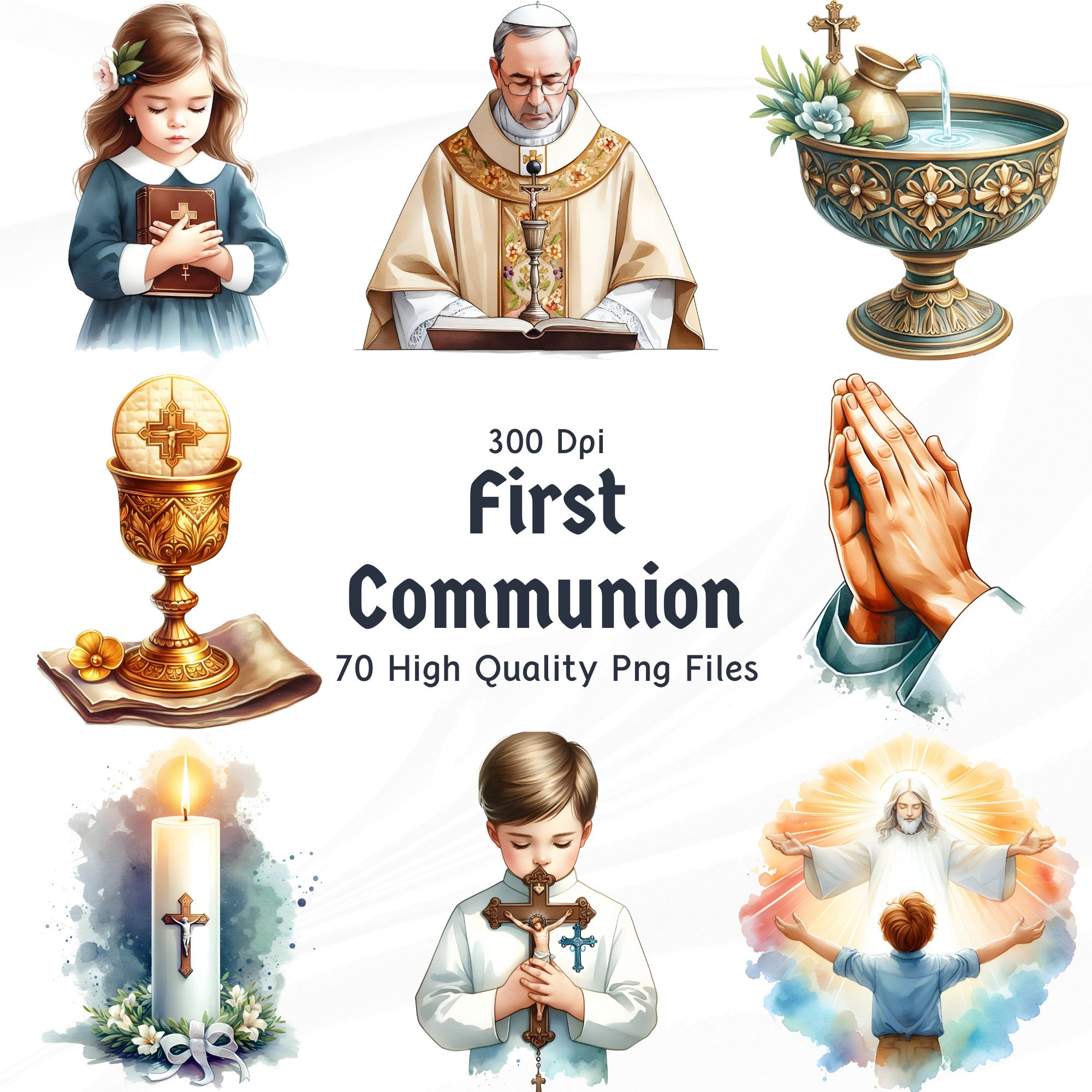 First Communion Clipart 70 PNG, 300 DPI, High-resolution, Transparent ...