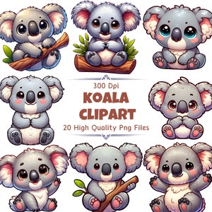 Cute Koala Clipart Clipart Bundle Australian Animals Nursery Clipart ...