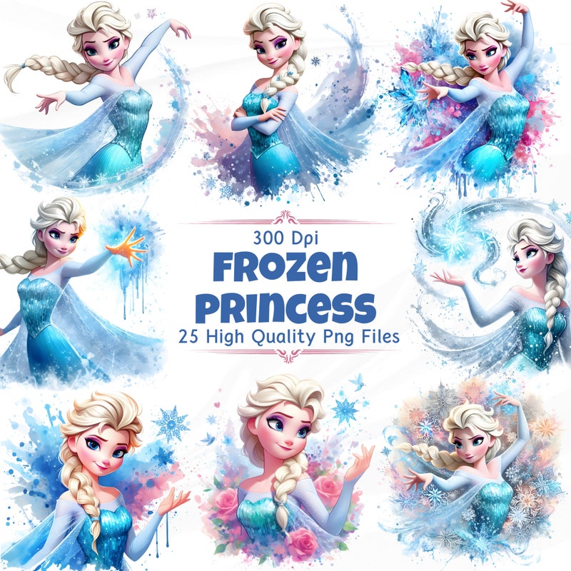 Frozen Watercolor - Etsy