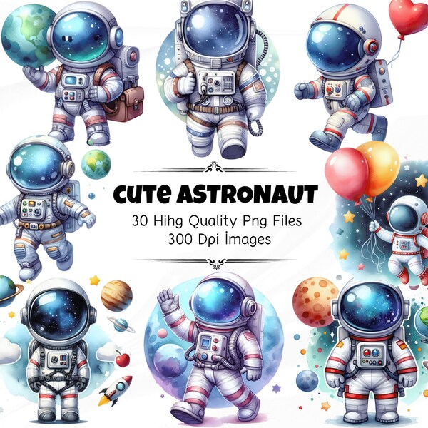 Astronaut Clipart - Etsy