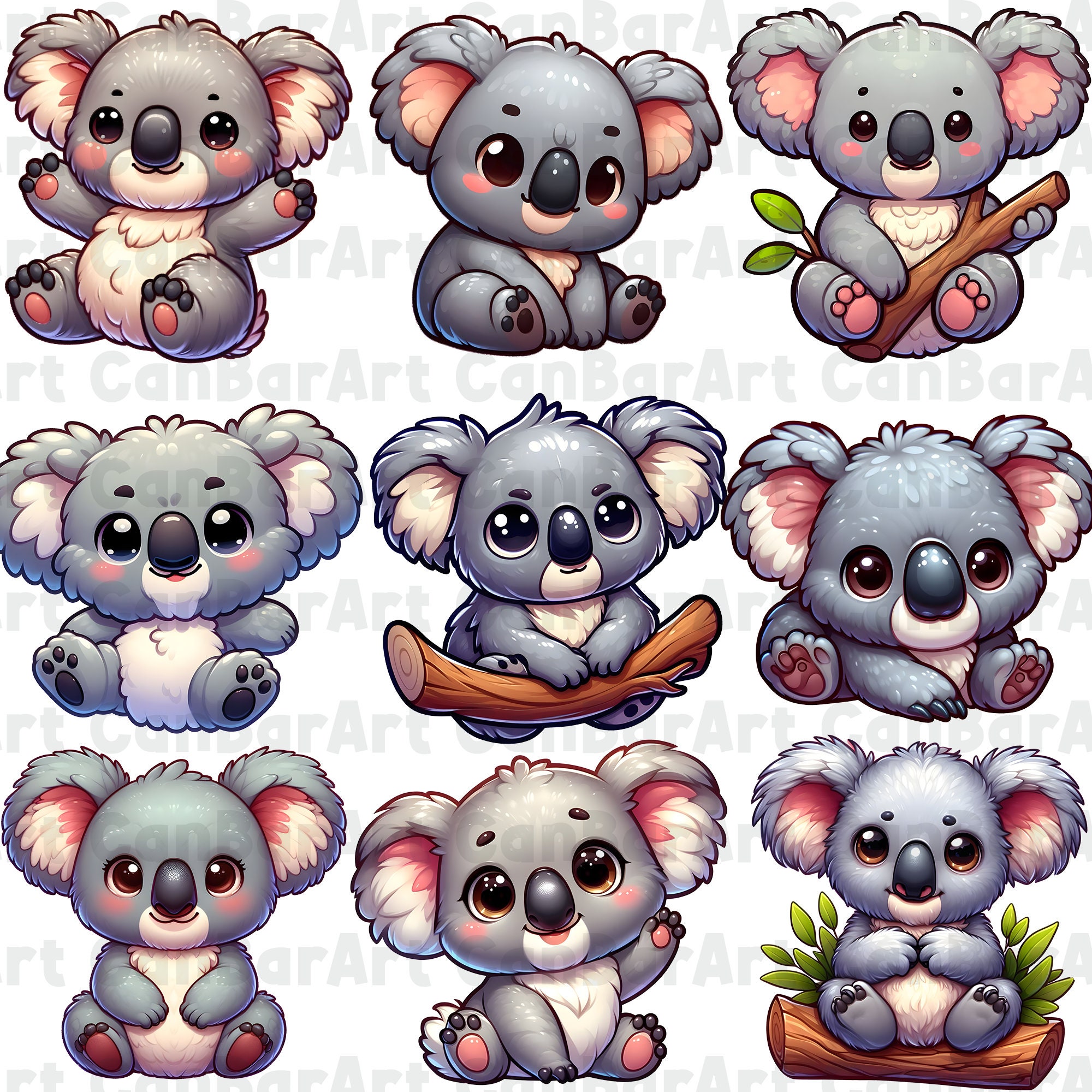 Cute Koala Clipart Clipart Bundle Australian Animals Nursery Clipart ...