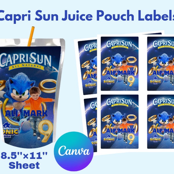 Capri Sun Template - Etsy