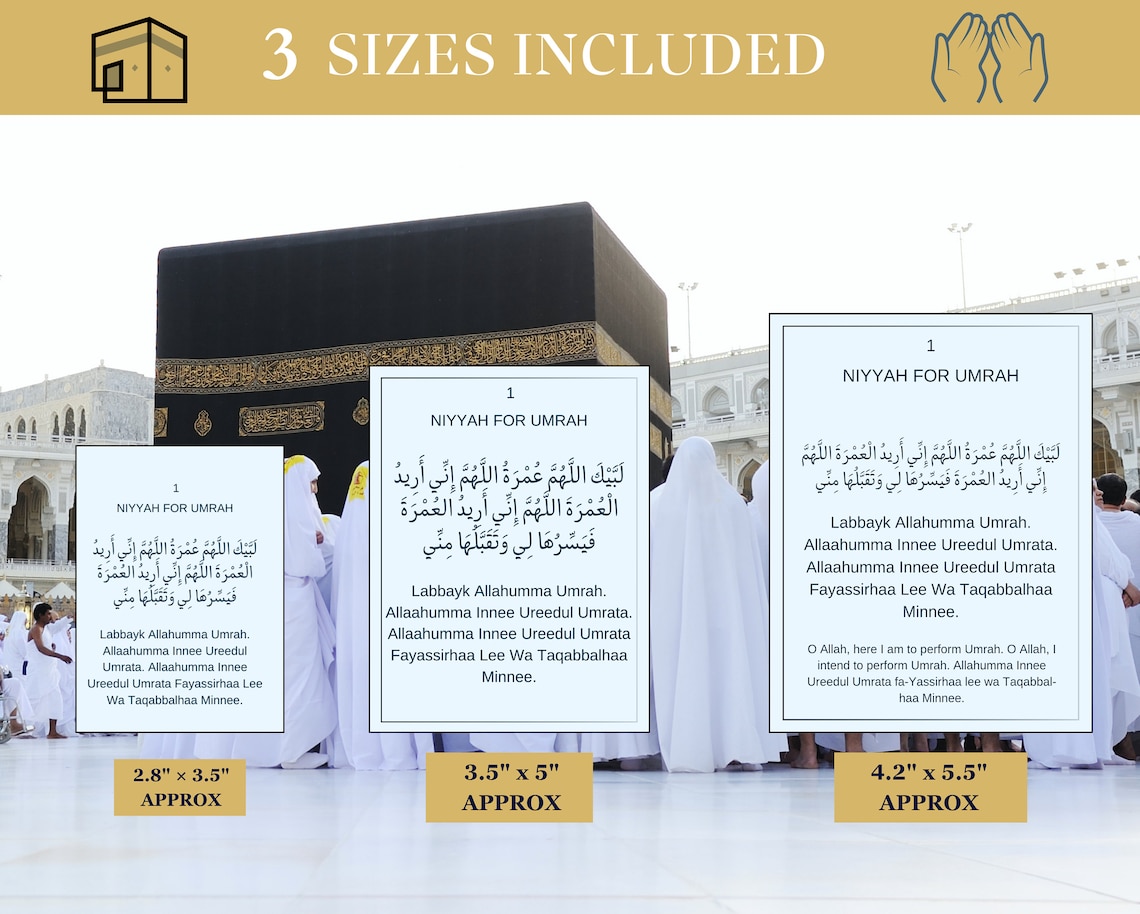 Umrah Duas Cards Printable Umrah Guide Book Umrah Dua Digital Duas for ...