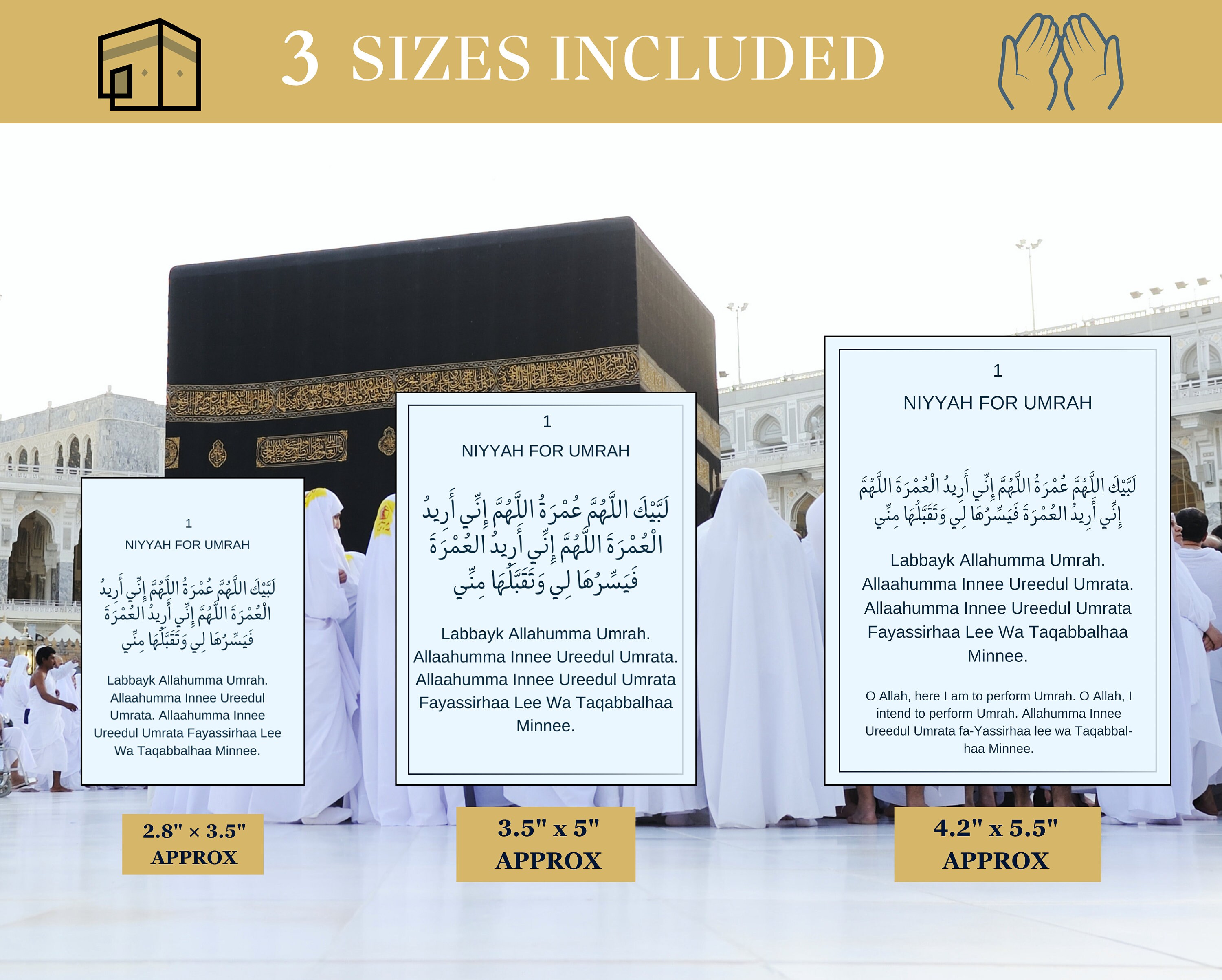 Umrah Duas Cards Printable Umrah Guide Book Umrah Dua Digital Duas for ...