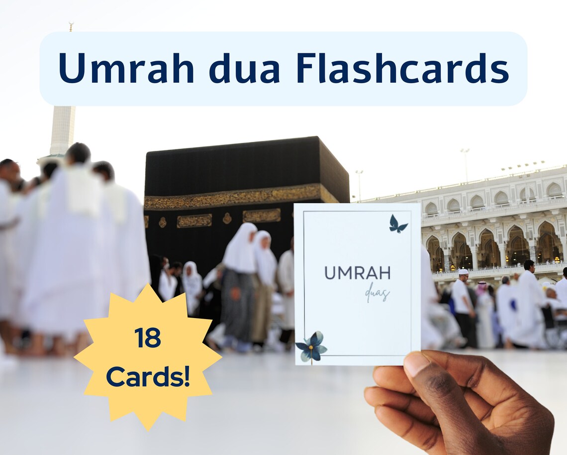 Umrah Duas Cards Printable Umrah Guide Book Umrah Dua Digital Duas for ...