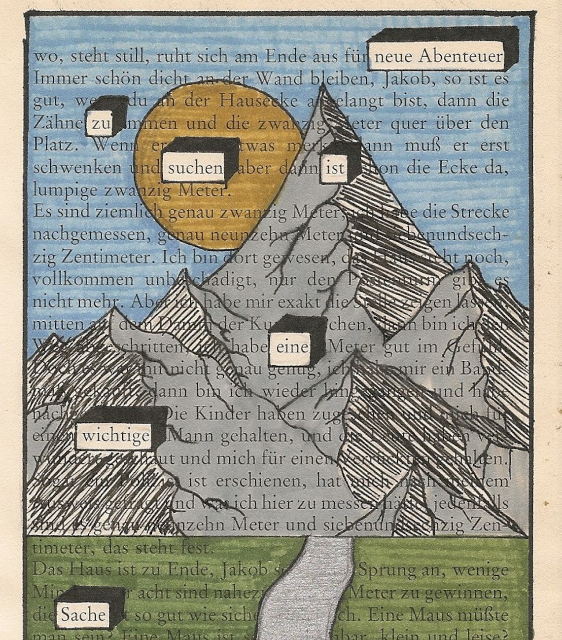 Blackout Poetry: Blackout Poem | Digital - Etsy