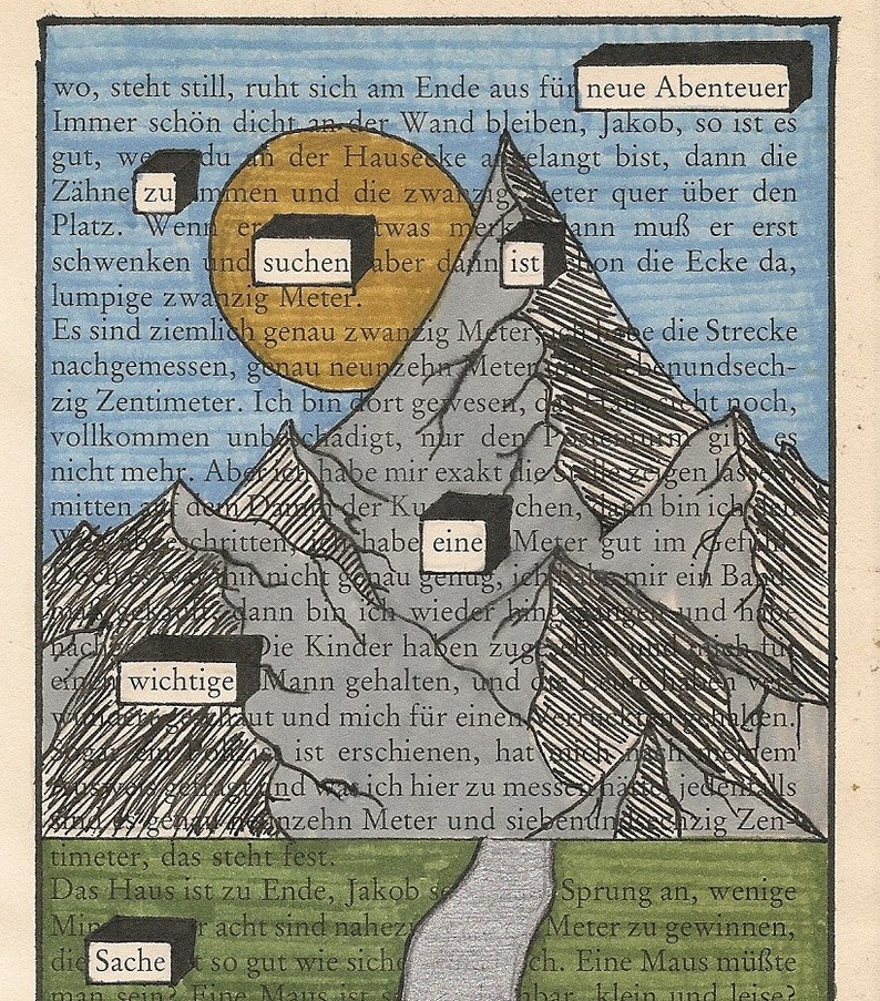Blackout Poetry: Blackout Poem | Digital - Etsy