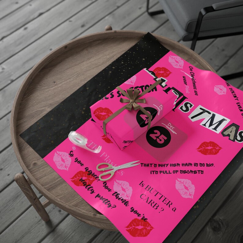 Mean Girls Inspired Christmas Gift Wrap Paper Funny Holiday Wrapping ...