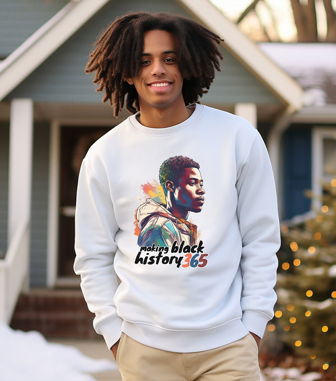 Black Man Making Black History Sweatshirt - Black History Month ...