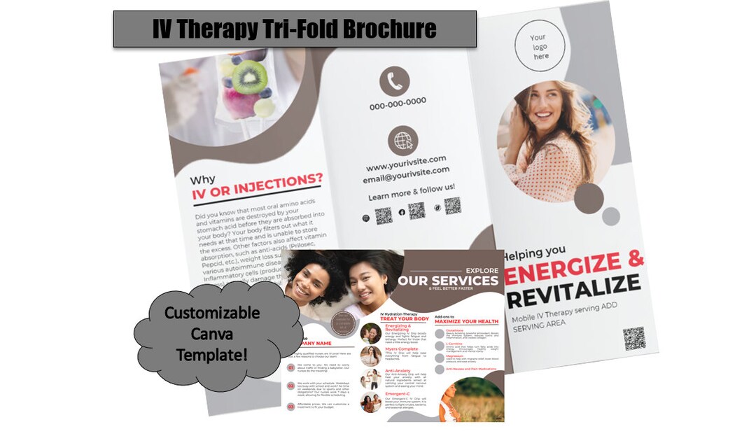 Customizable IV Therapy Brochure - Etsy