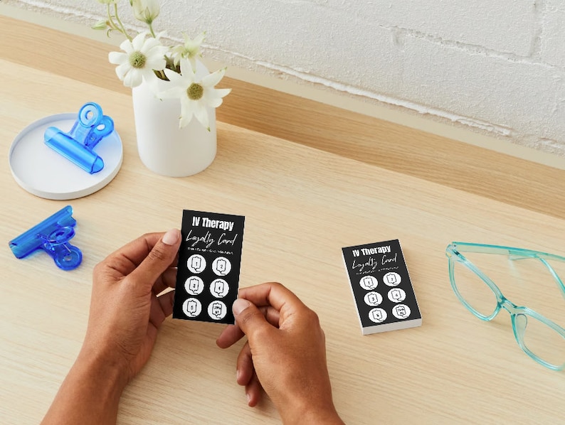 IV Therapy Loyalty Card - PDF/PNG Instant Download - Etsy