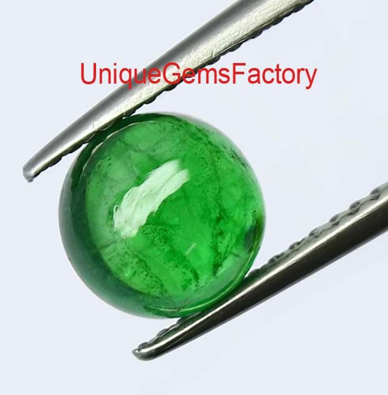 Natural AAA Tsavorite Garnet Round Cabochon Size 2X2MM to 5X5MM ...