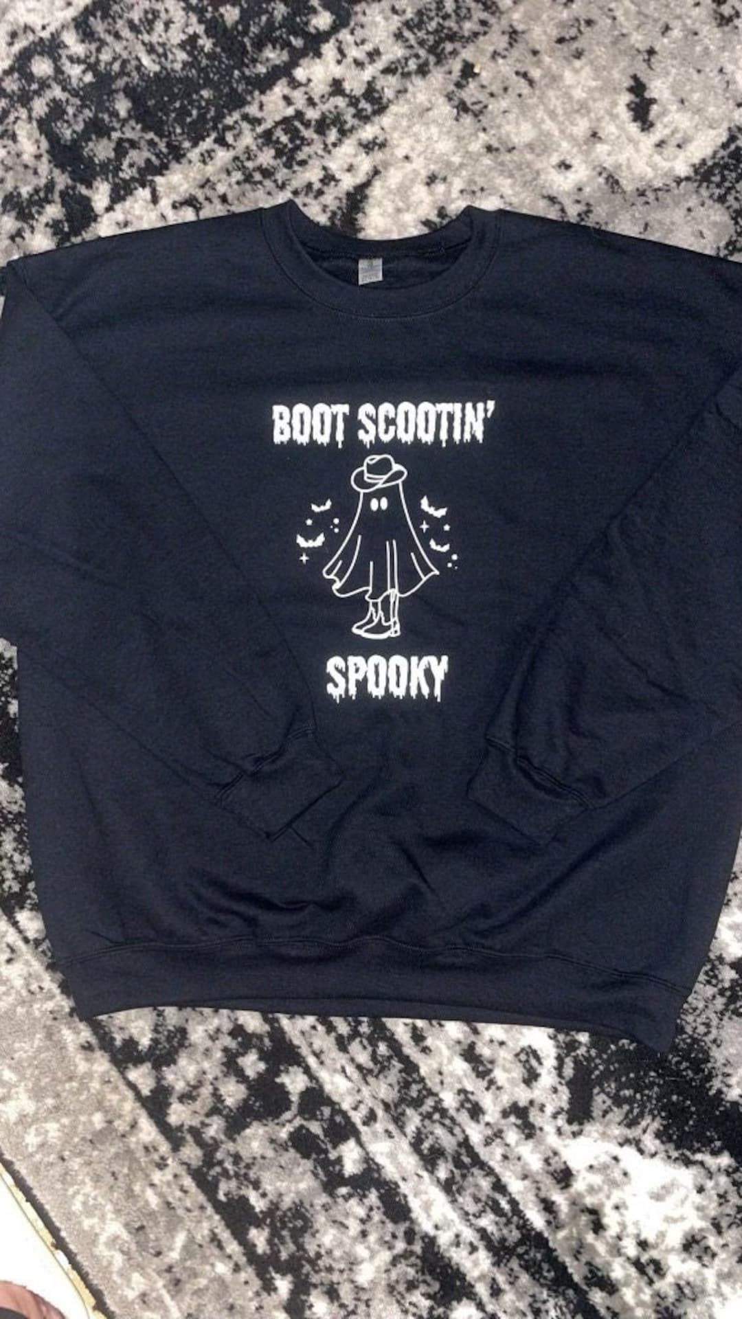 Boot Scootin' Spooky Sweatshirt Ghost Halloween - Etsy