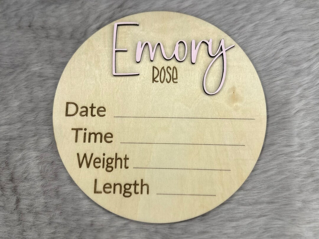 Baby Announcement Sign - Etsy