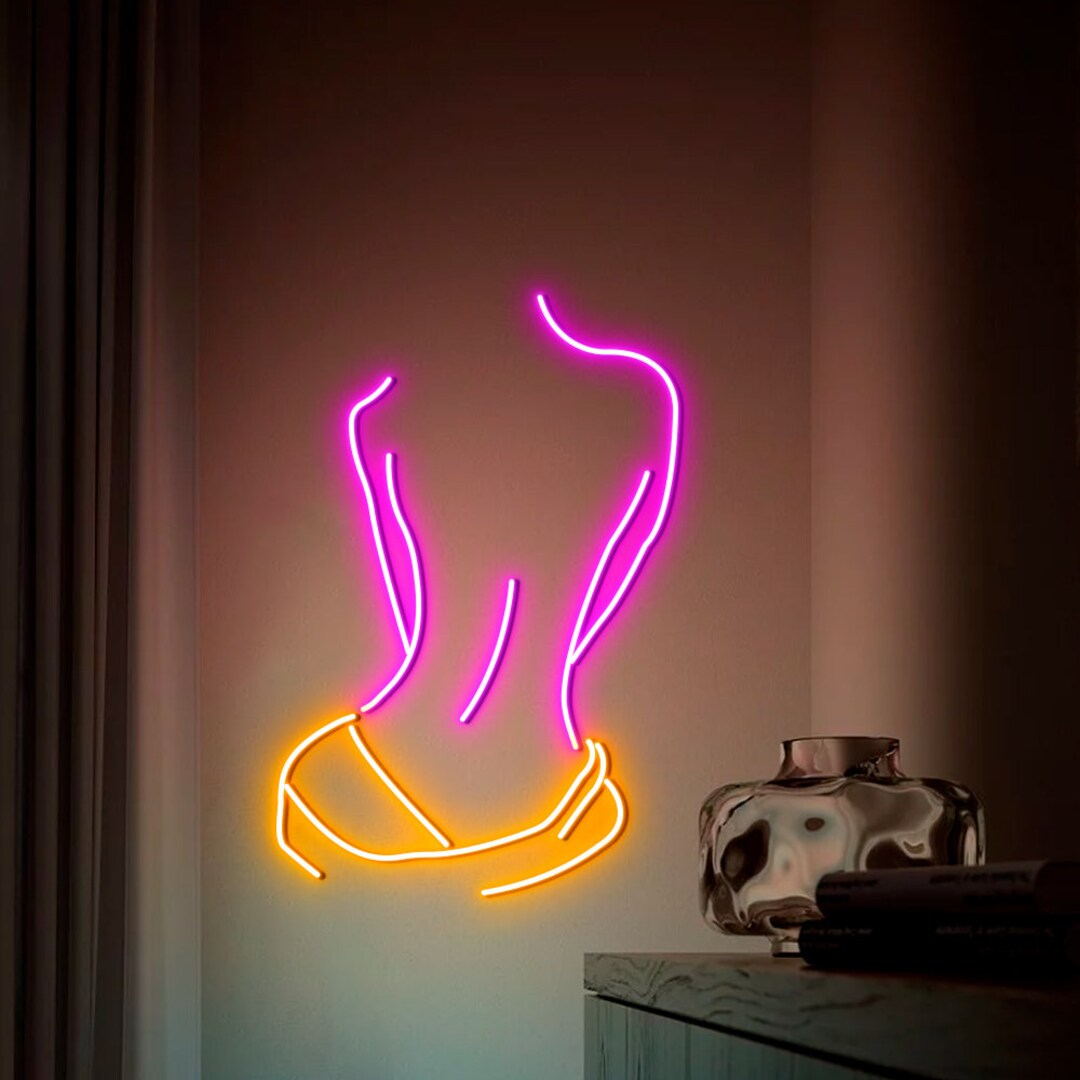 Girl Body Neon Led Body Sexy Girl Neon Sign Woman Body Decor Etsy