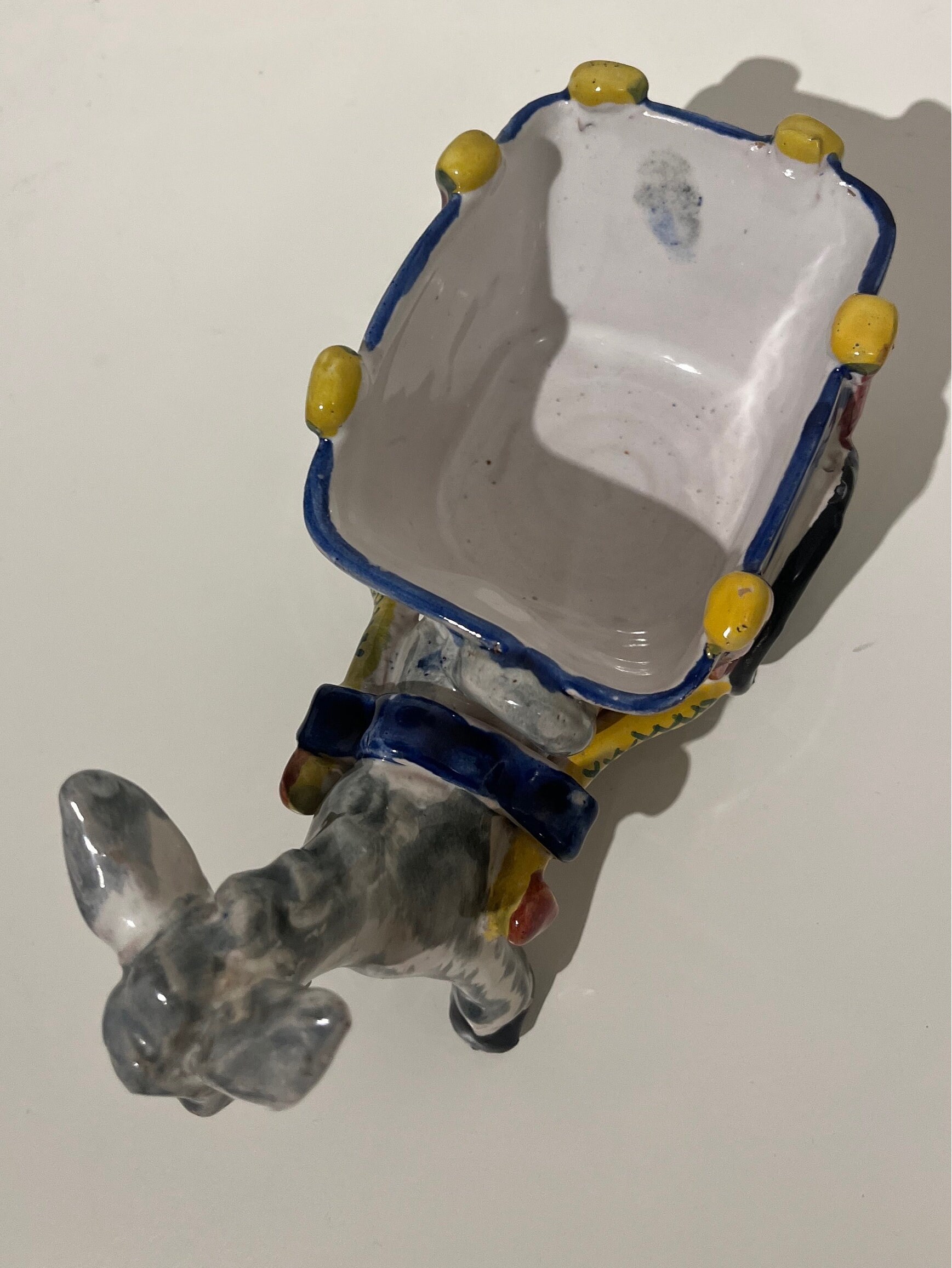 Large Italian Donkey Planter in Ceramic. 1950's Vintage Majolica ...