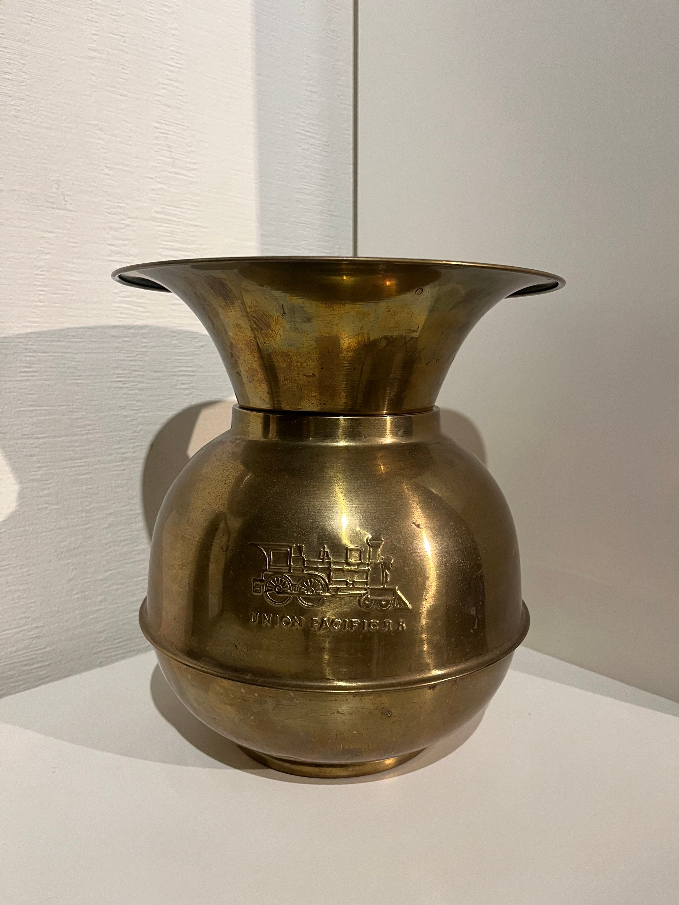 Union Pacific Railroad Vintage Brass Spittoon 1920's - Etsy