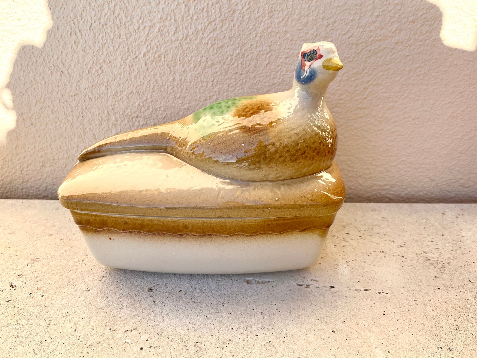 Pheasant Terrine/pot De Terrine Faisan, French, Vintage, Handcrafted ...