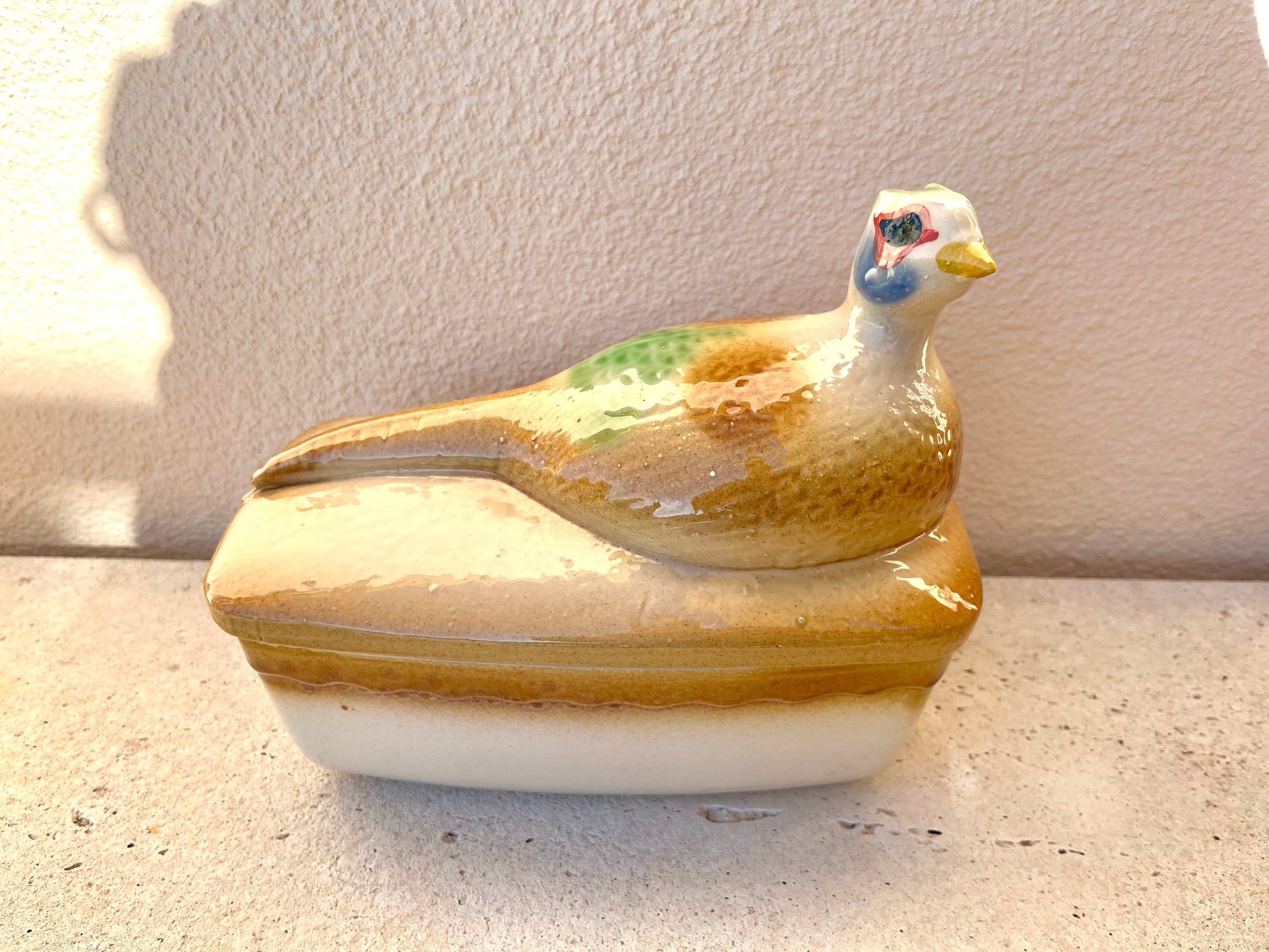 Pheasant Terrine/pot De Terrine Faisan, French, Vintage, Handcrafted ...