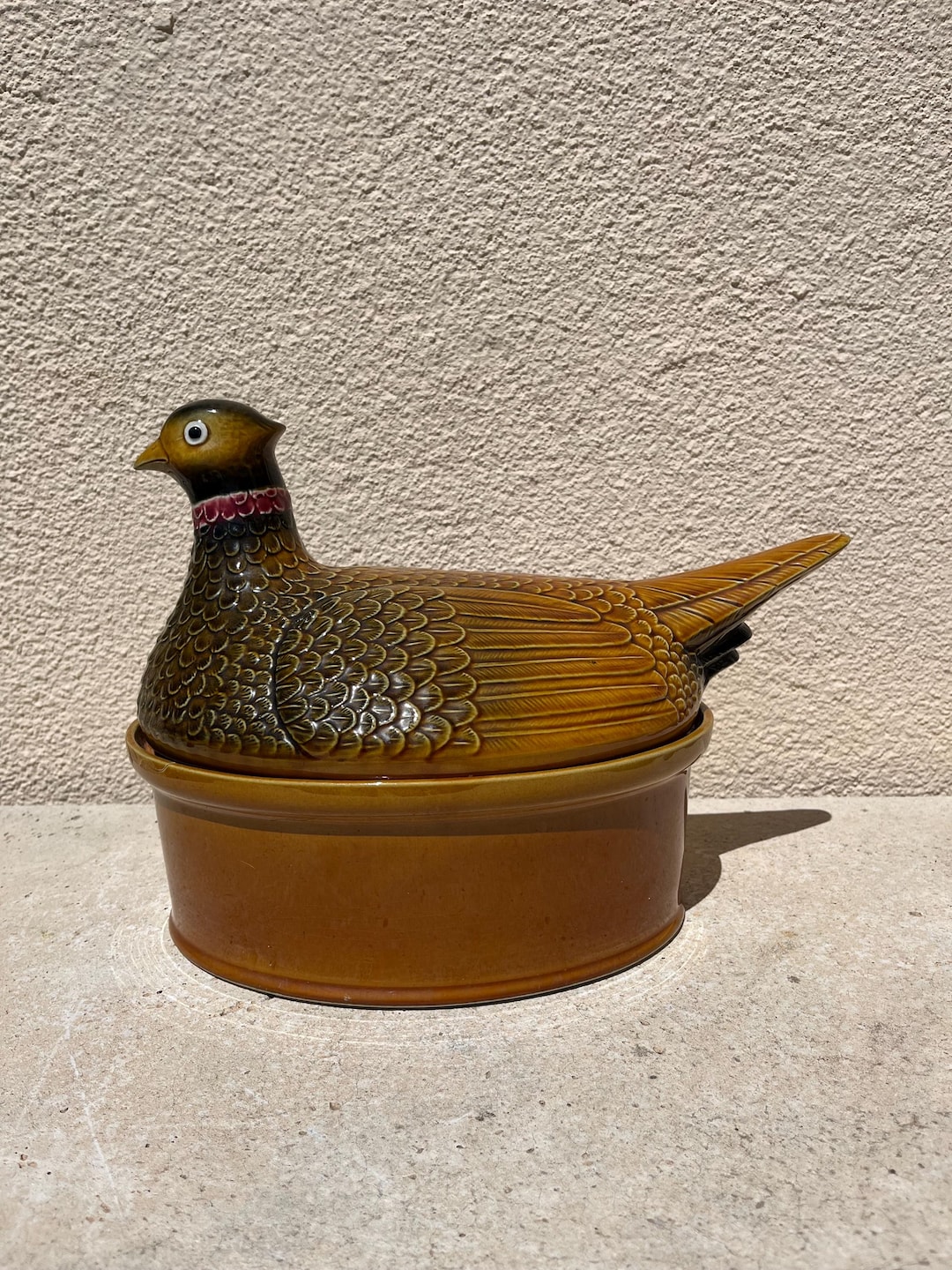 Pheasant Terrine / Pot De Terrine, Vintage, Handcrafted, Earthenware ...