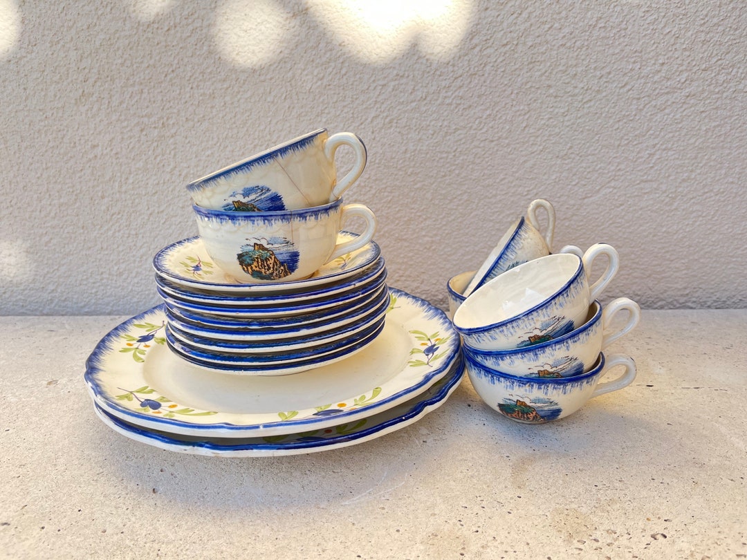 Nostalgia! Set of Coffee Cups in Two Sizes, Coffee Plates and Two ...