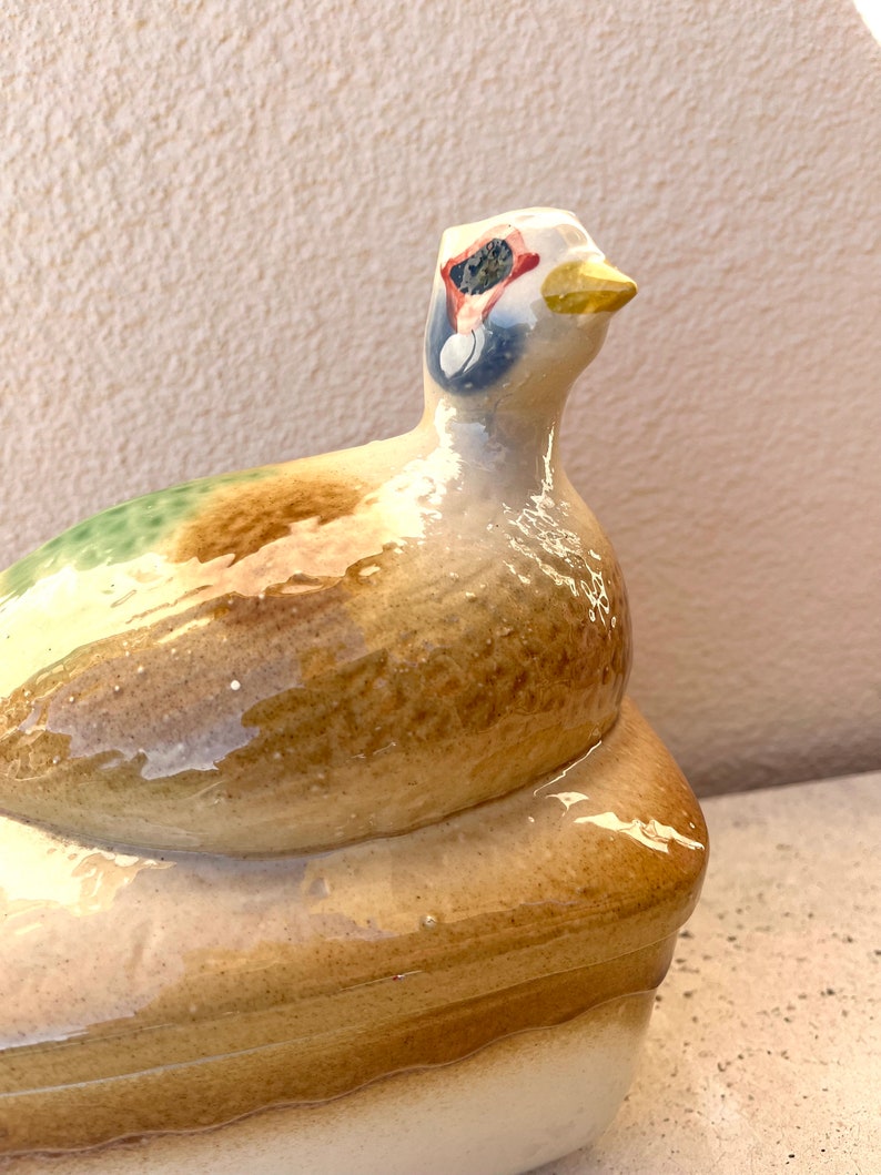 Pheasant Terrine/pot De Terrine Faisan, French, Vintage, Handcrafted ...