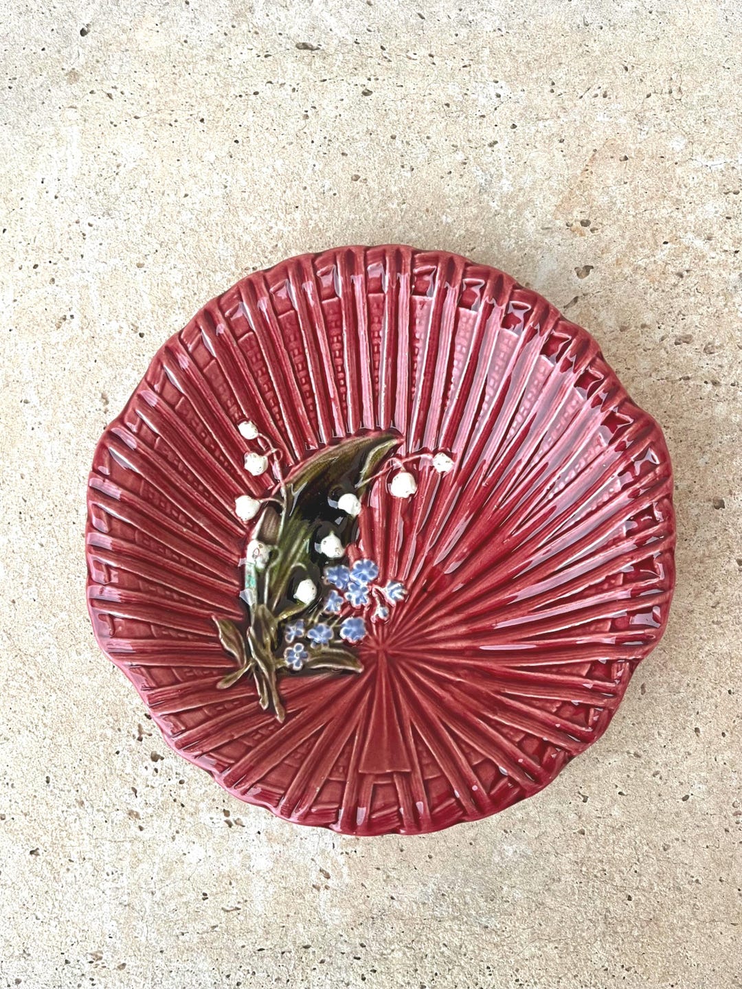 SCHRAMBERG "lily of the Valley" VINTAGE German MAJOLICA Hand Painted ...