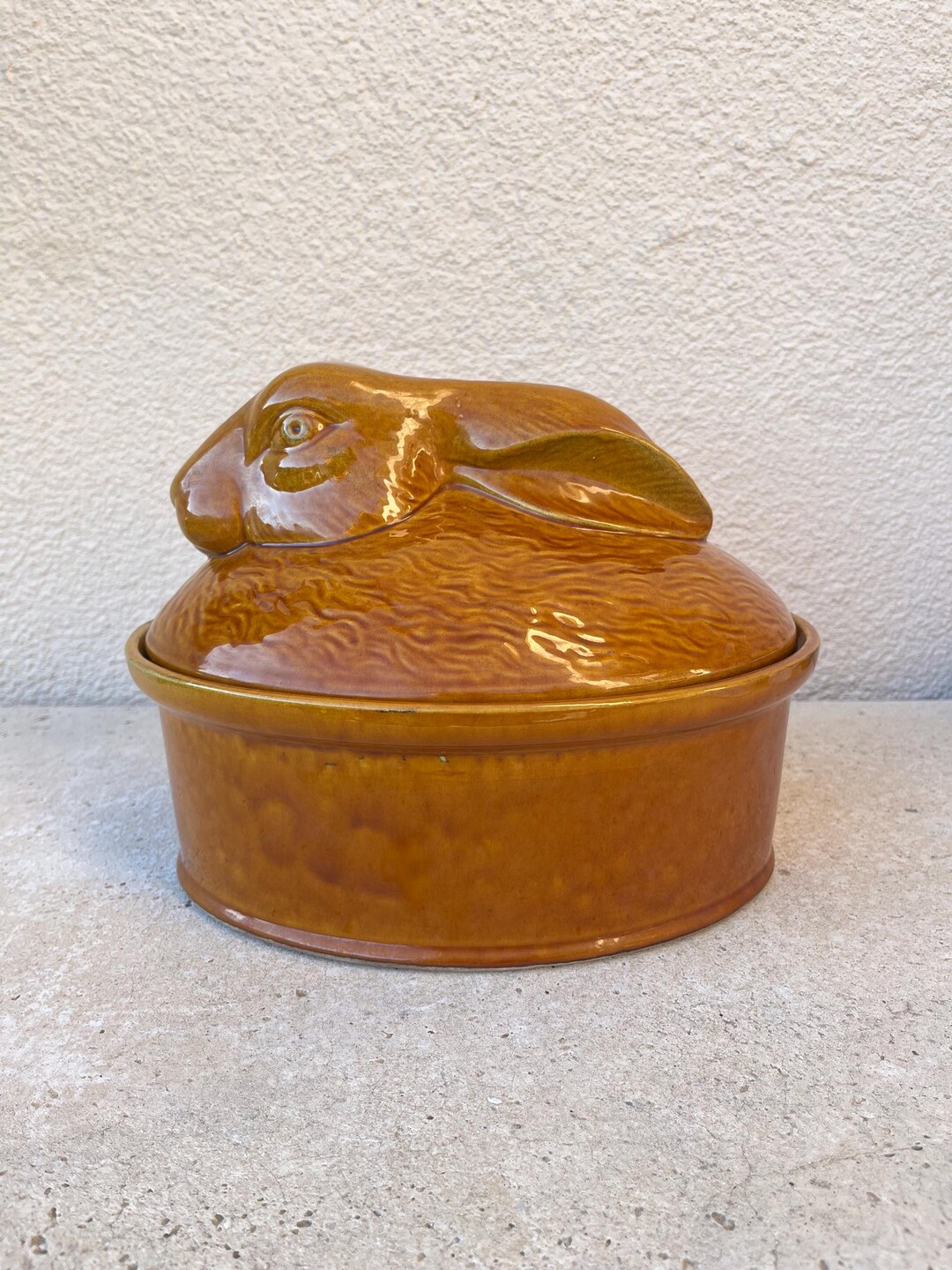 Rabbit Terrine / Pot De Terrine, Vintage, Handcrafted, Earthenware ...
