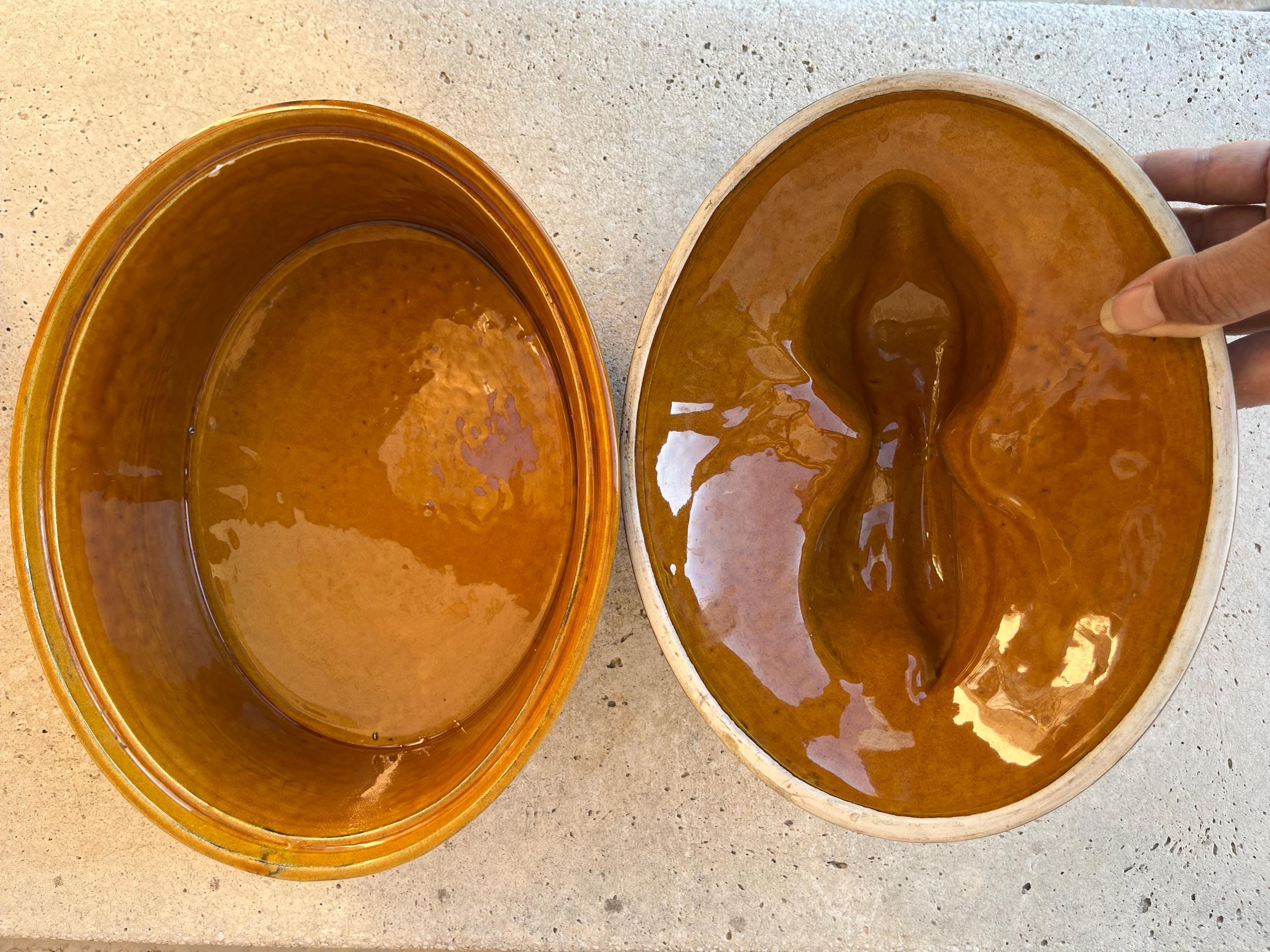 Rabbit Terrine / Pot De Terrine, Vintage, Handcrafted, Earthenware ...