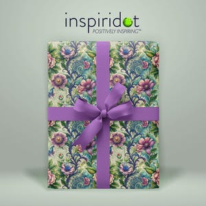 Lush Floral Memories Wrapping Paper Cute Girly Preppy Cottagecore Gift ...
