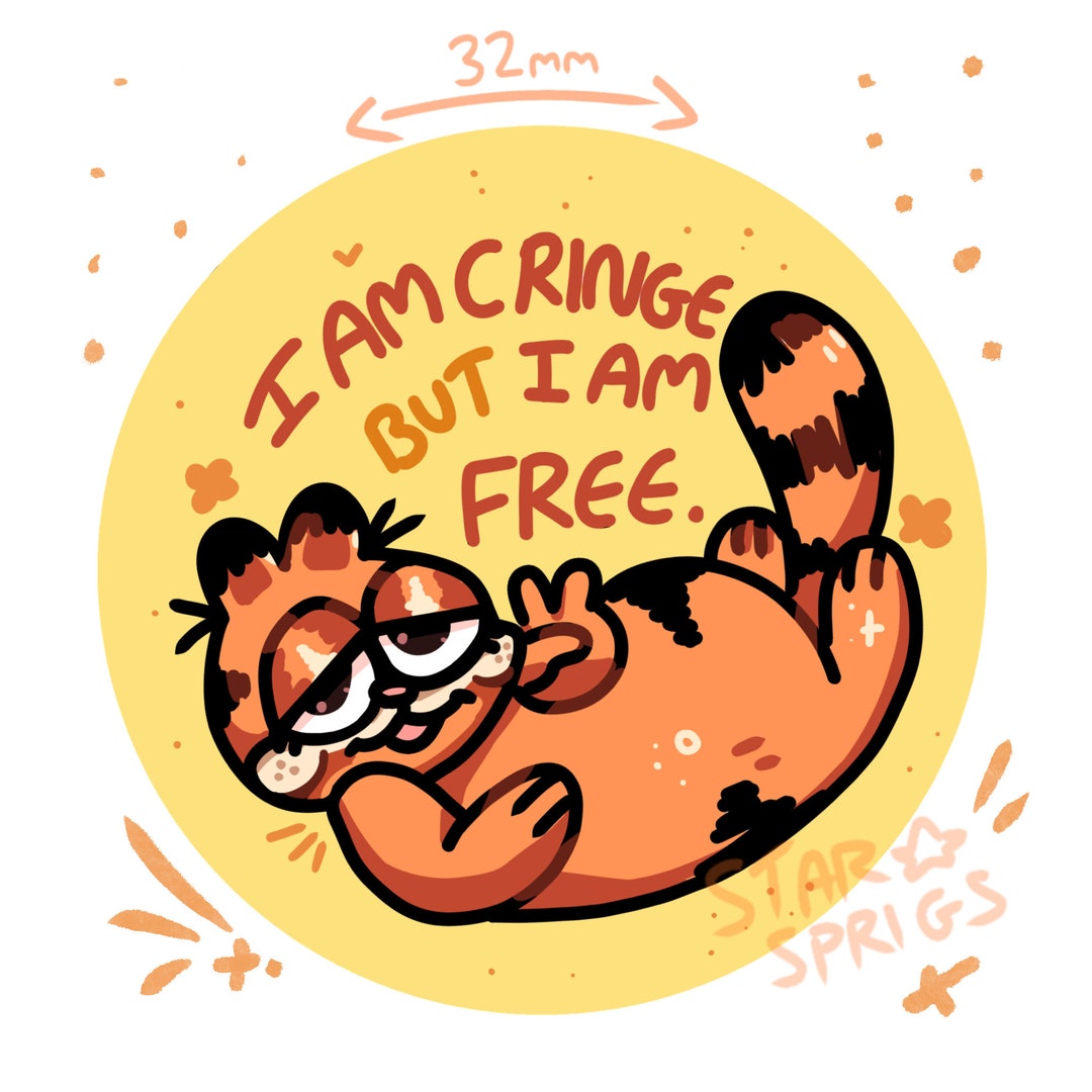 Cringe but Free Badge - Etsy
