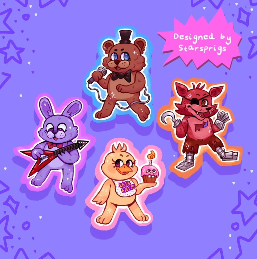FNAF Main 4 Sticker Pack - Etsy