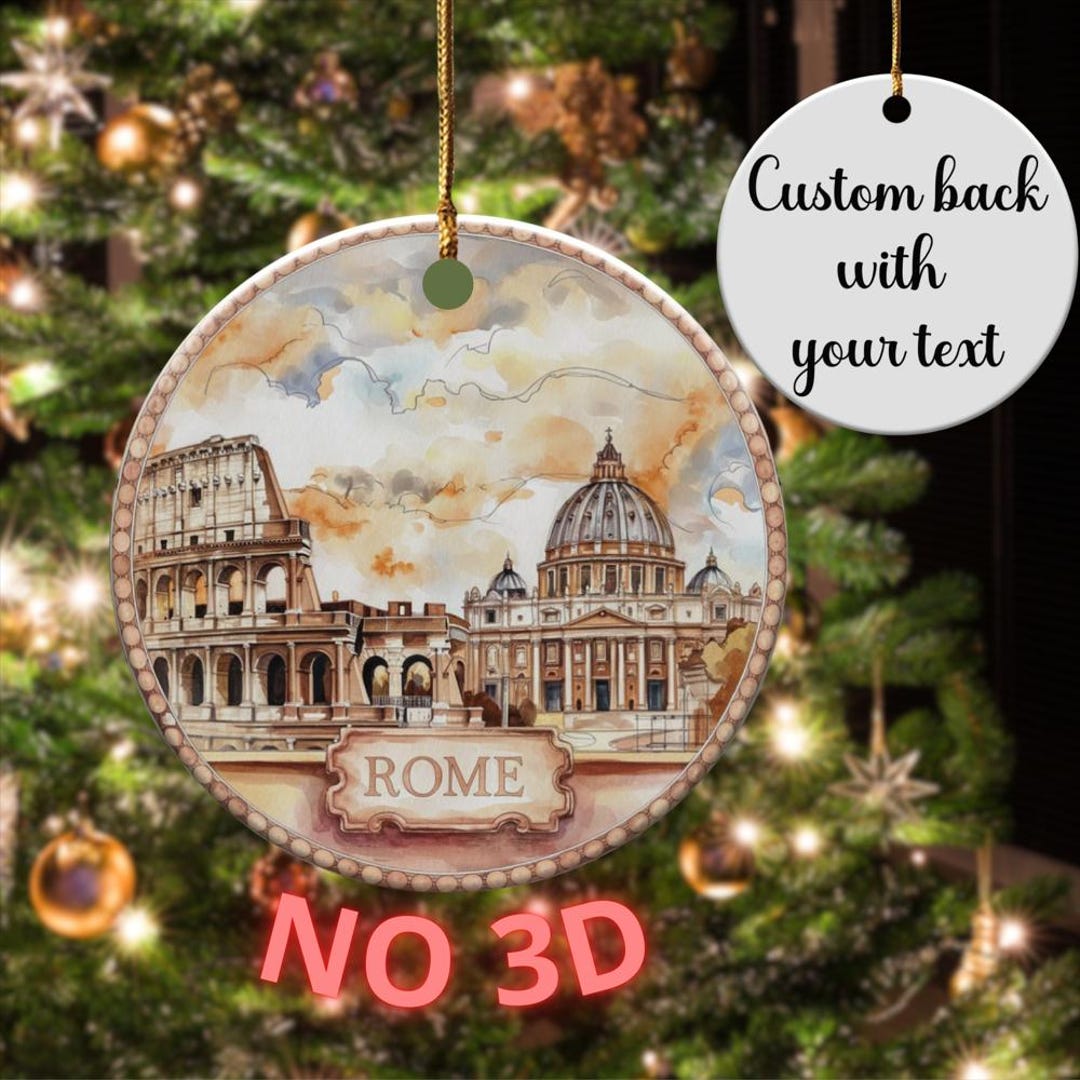 Ceramic Ancient Rome Colosseum Decoration, Custom Vatican Christmas ...