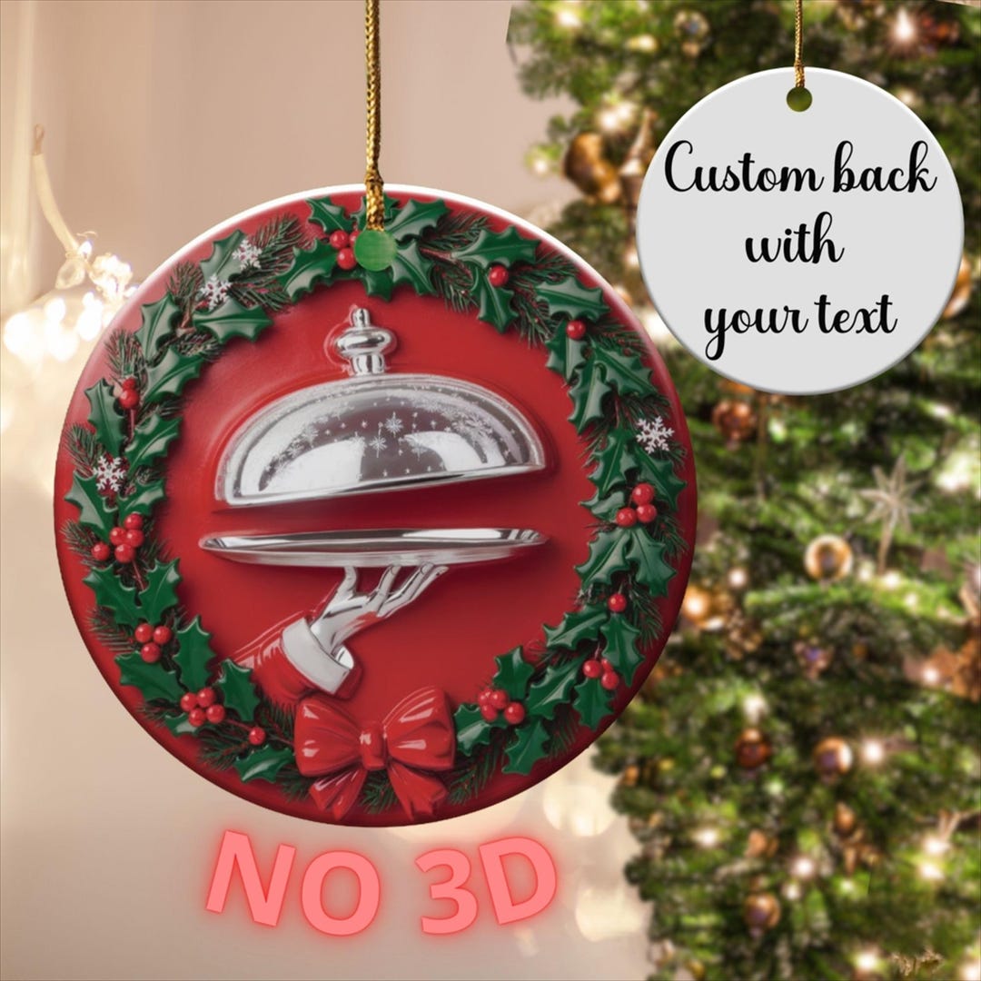 Custom Christmas Ceramic Chef Ornament, Personalized Gifts for Men Who ...