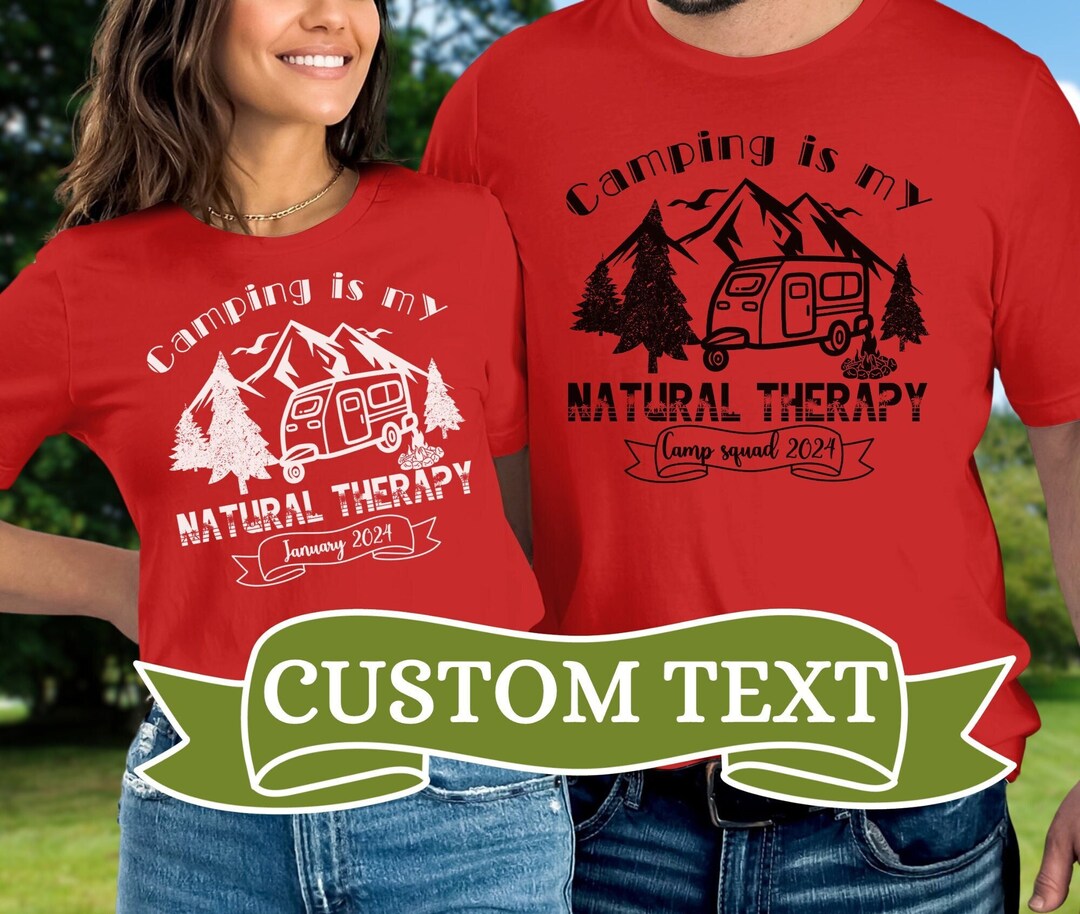 Custom Camping Squad Shirt, Camp Matching Shirts, Couples Hiking Lovers ...