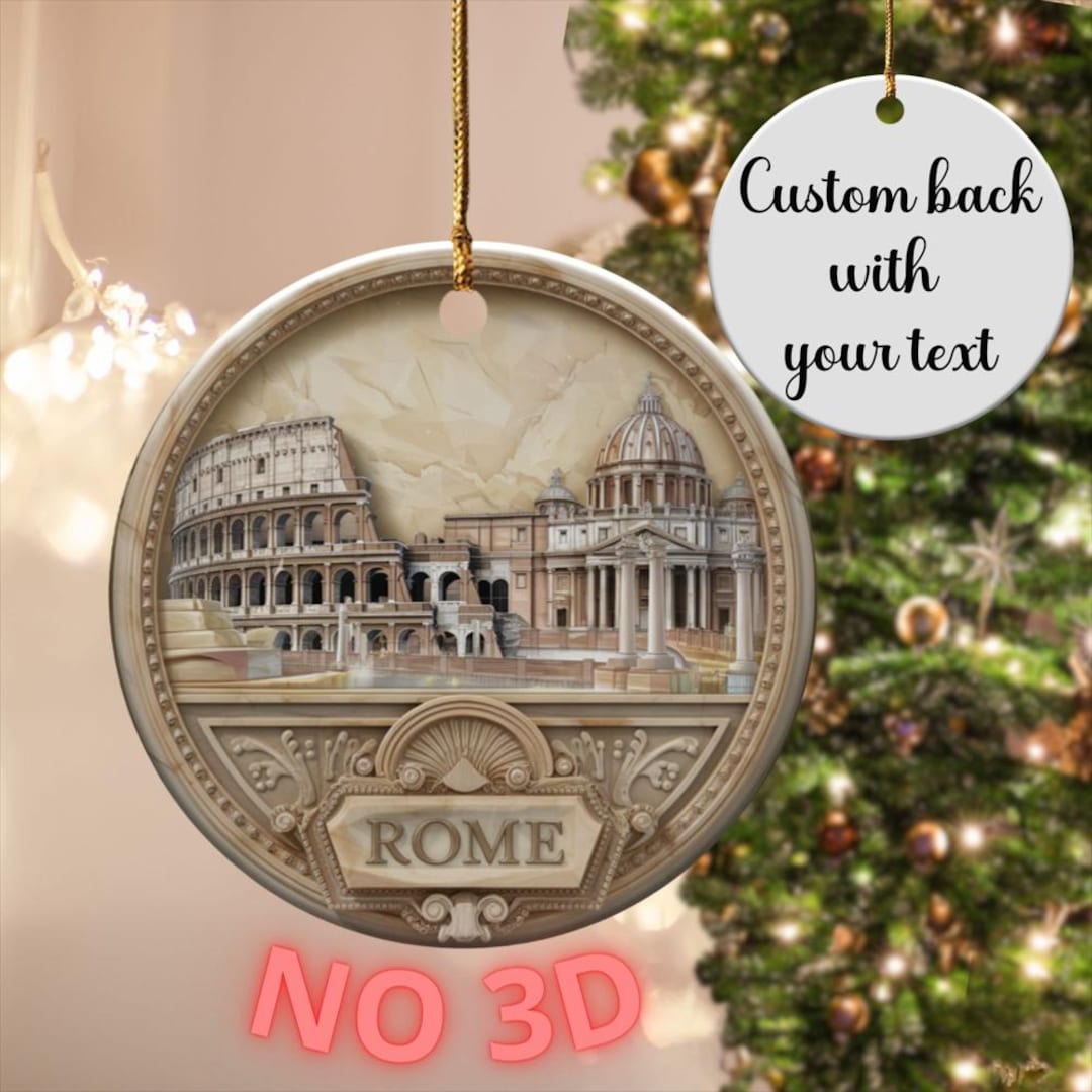 Ceramic Ancient Rome Colosseum Decoration, Custom Vatican Christmas ...