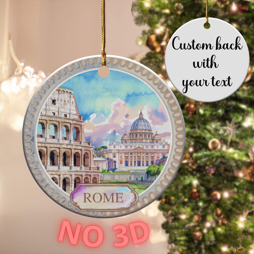 Ceramic Ancient Rome Colosseum Decoration, Custom Vatican Christmas ...