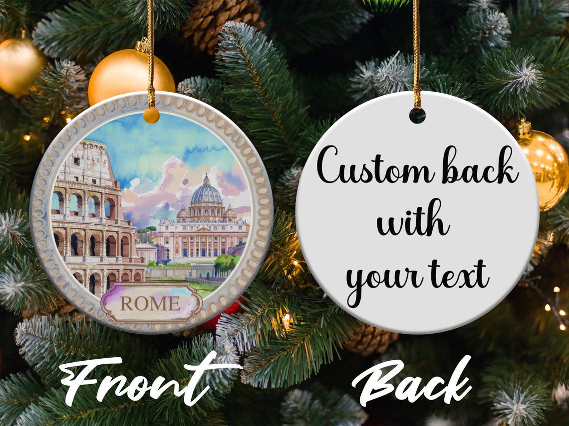 Ceramic Ancient Rome Colosseum Decoration, Custom Vatican Christmas ...