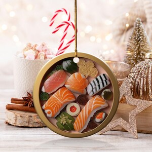 Ceramic Sushi Ornament, Personalized Gift for Asian Food Avid, Custom ...