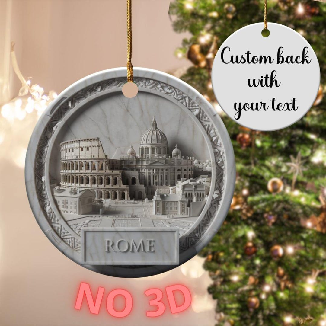 Ceramic Ancient Rome Colosseum Decoration, Custom Vatican Christmas ...