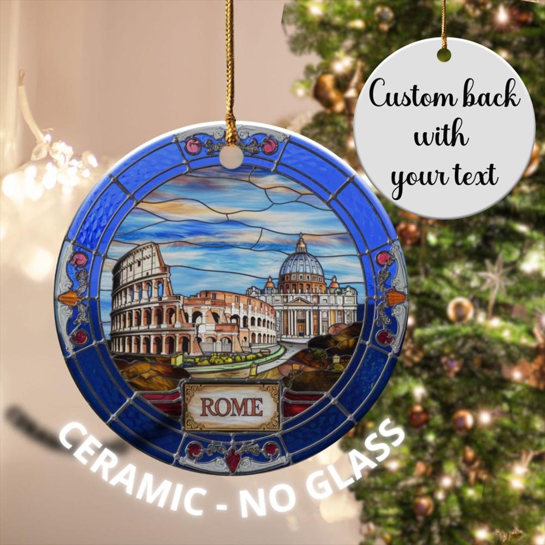Ceramic Ancient Rome Colosseum Decoration, Custom Vatican Christmas ...