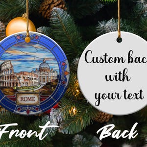 Ceramic Ancient Rome Colosseum Decoration, Custom Vatican Christmas ...