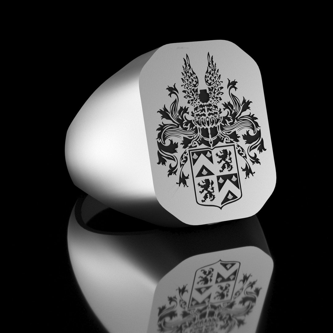 College Ring , Harvard Ring , Signet Ring, Personalized Class Ring ...